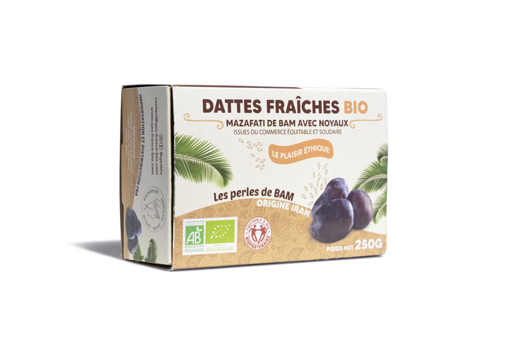 Dattes fraîches bio Mazafati de Bam bio et équitables - QÉS BIO